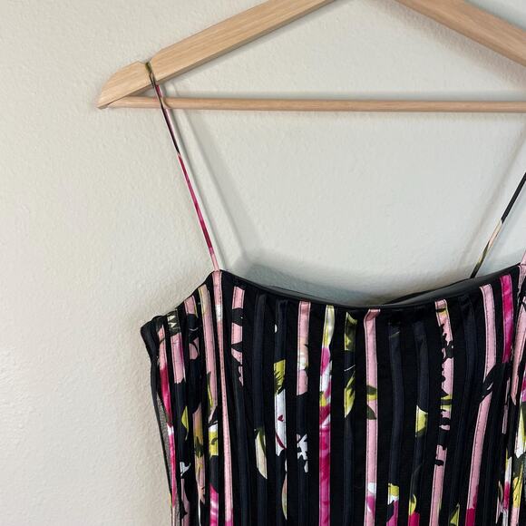 JS Collections | Dresses | Y2k Romantic Floral Black Tulle Cocktail ...